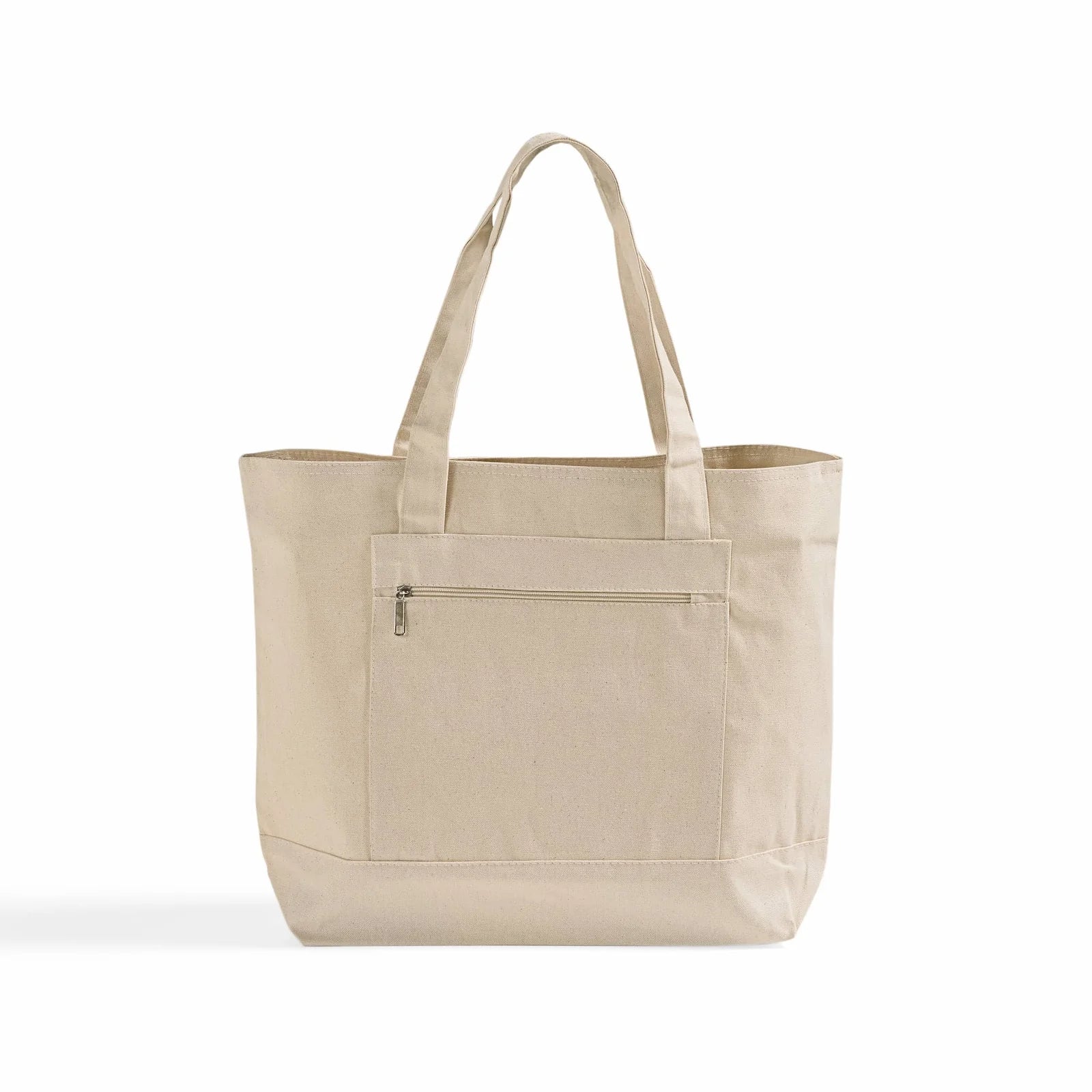 Ultimate Zip Canvas Tote – Lime Print